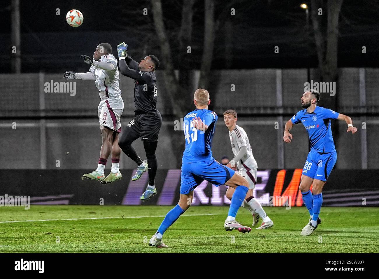RIGA, 23-01-2025 , Daugava Stadium , football, UEFA Europa League ...