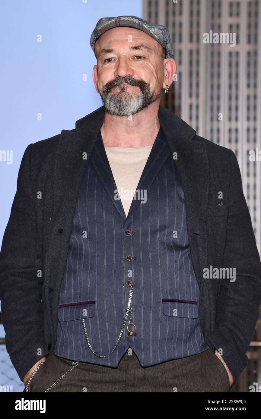 New York, USA. 23rd Jan, 2025. Ritchie Coster visits the Empire State ...