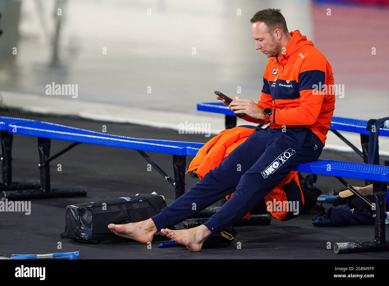 CALGARY, CANADA - JANUARY 23: Erwin ten Hove of The Netherlands during ...