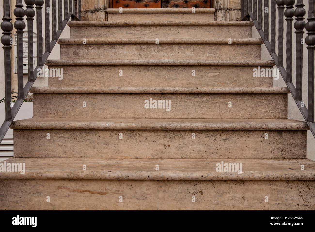Marble staircases are a beloved architectural feature in many Italian ...