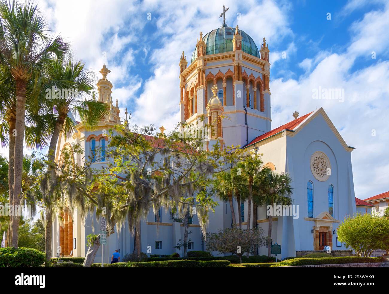 Cathedral Basilica of St. Augustine, Catholic church built in 1797 with ...