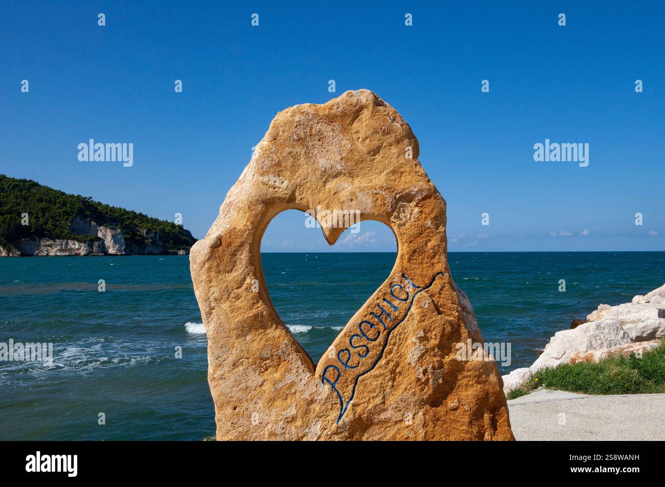 Peschici is a charming coastal town in the Apulia region of Italy ...