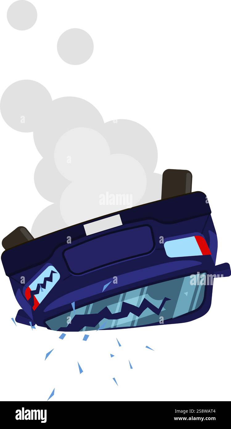 Car window damage Stock Vector Images - Alamy