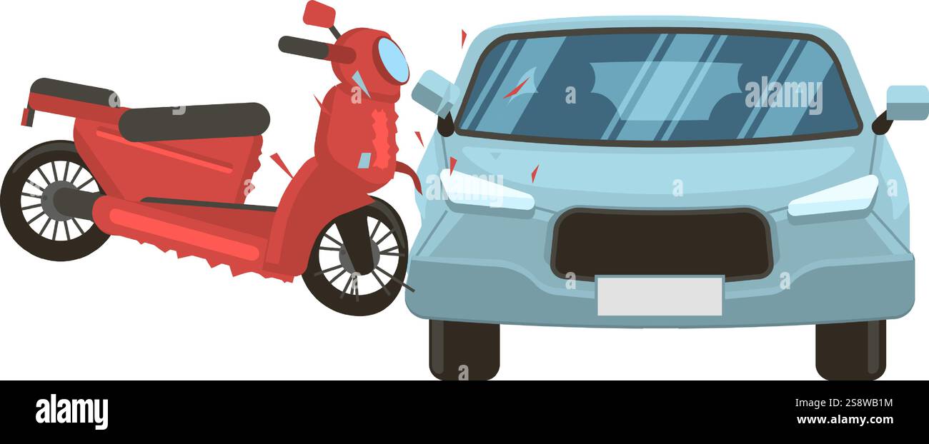 Side mirror view traffic jam Stock Vector Images - Alamy