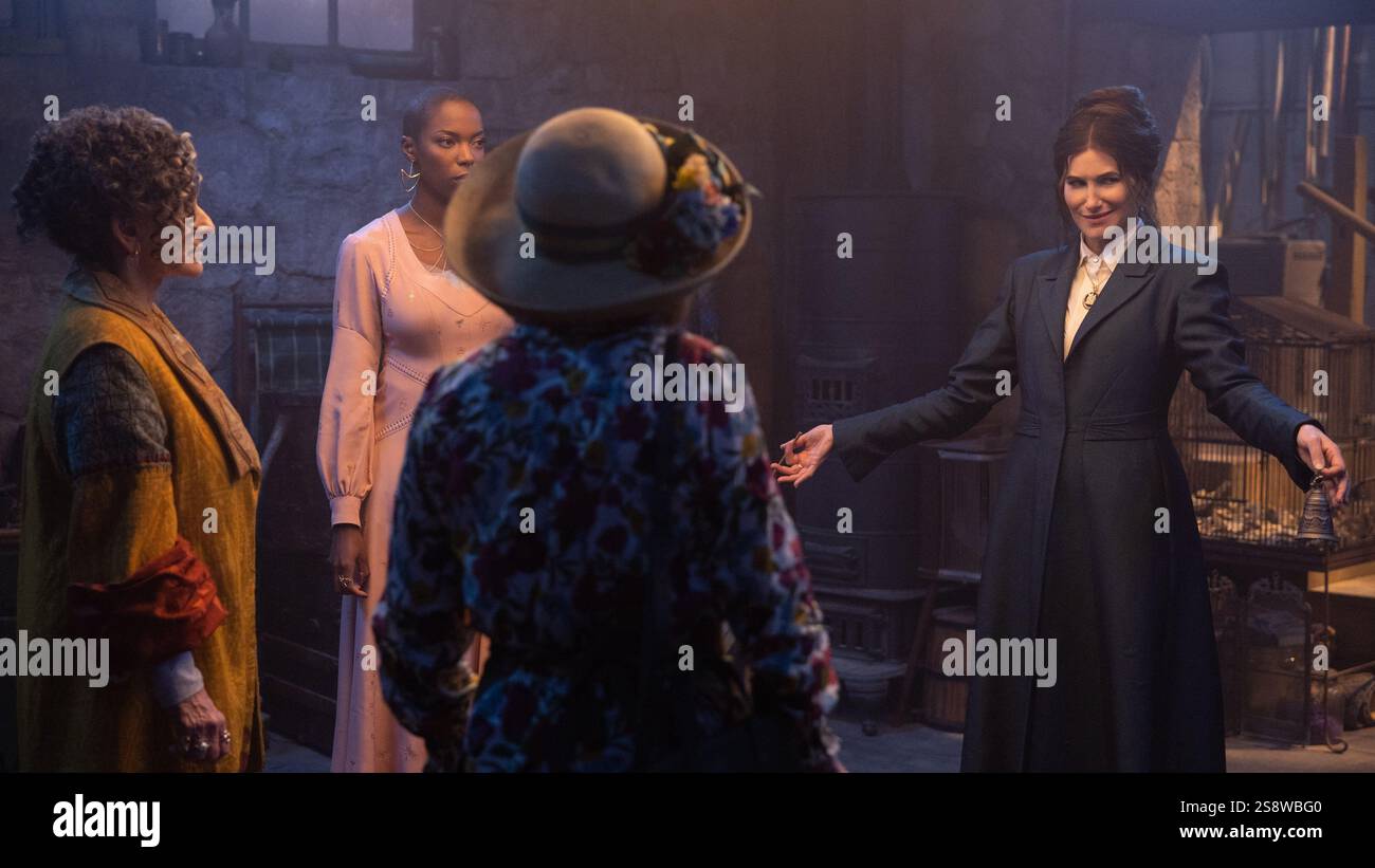 Agatha All Along (2024) Lilia Calderu (Patti LuPone) Jennifer Kale (Sasheer Zamata) Mrs. Hart ...