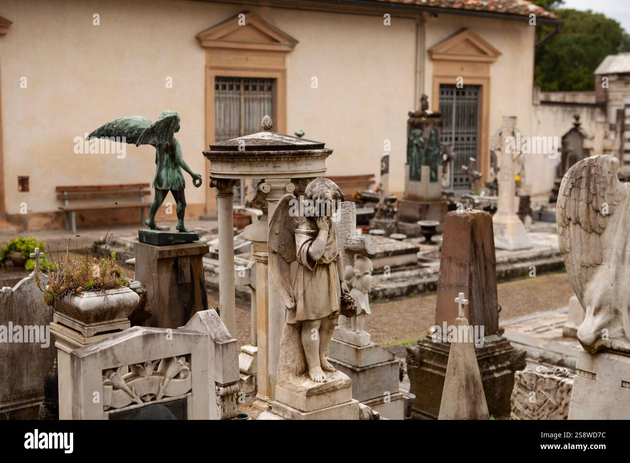 FLORENCE, ITALY-MARCH 27 2024:Cimitero delle Porte Sante (The Sacred ...