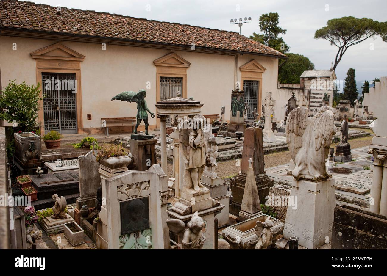 FLORENCE, ITALY-MARCH 27 2024:Cimitero delle Porte Sante (The Sacred ...