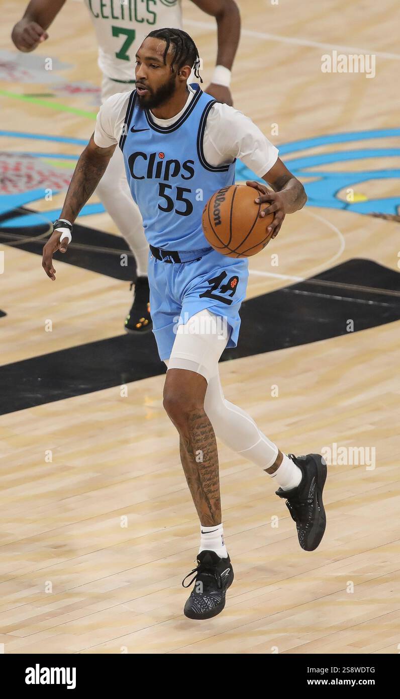 INGLEWOOD, CA - JANUARY 22 : LA Clippers forward Derrick Jones Jr. (55 ...