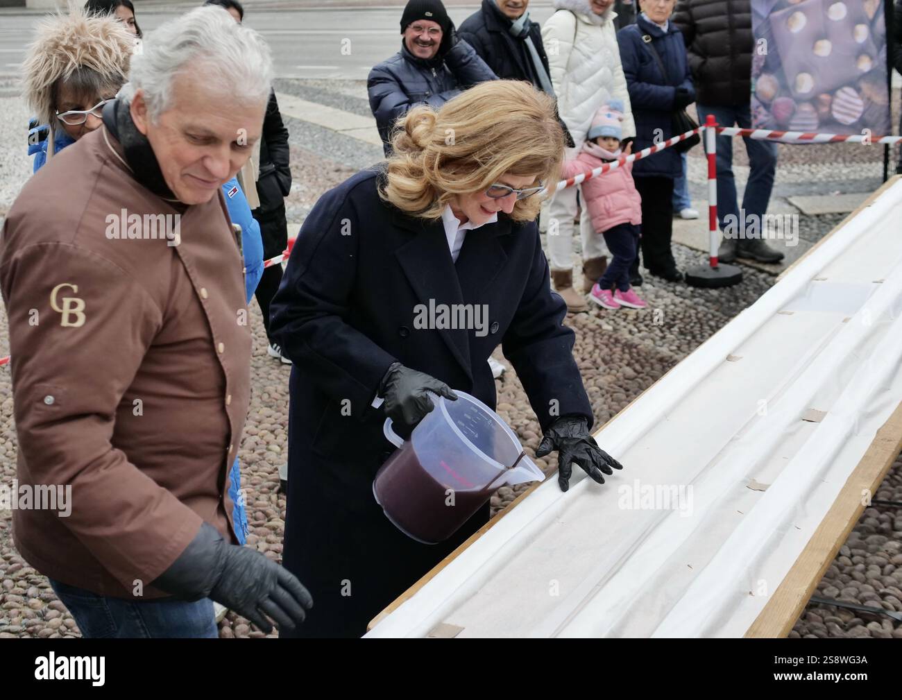 Bergamo, Italy. 23rd Jan, 2025. The mayor of Bergamo Daniela Carnevali ...