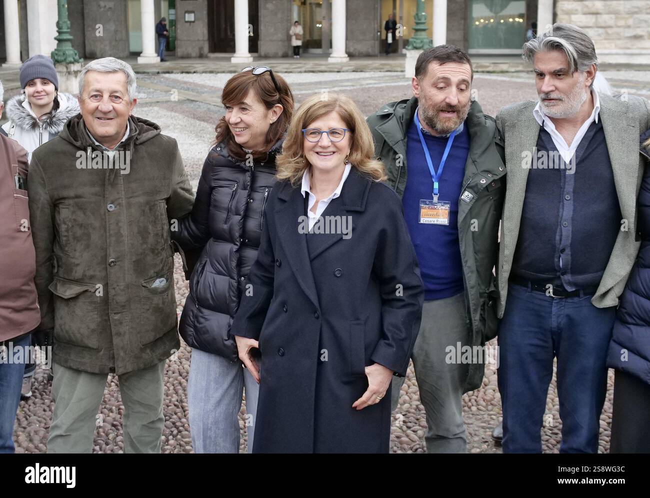 Bergamo, Italy. 23rd Jan, 2025. The mayor of Bergamo Daniela Carnevali ...