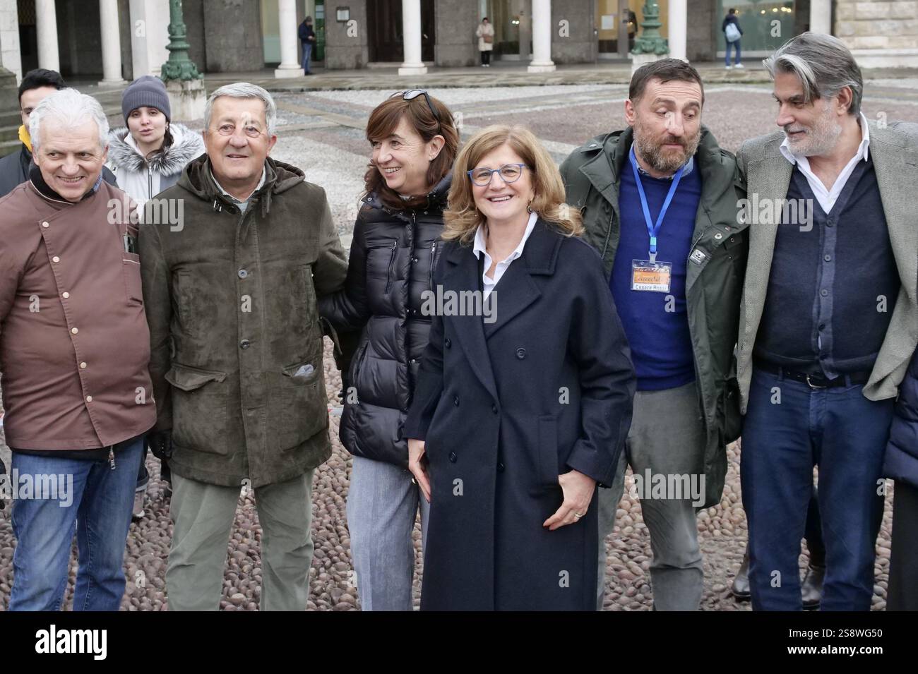 Bergamo, Italy. 23rd Jan, 2025. The mayor of Bergamo Daniela Carnevali ...