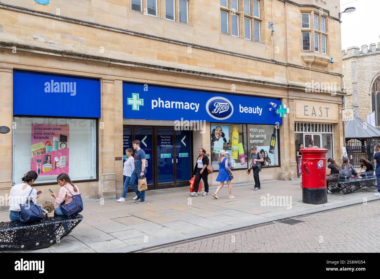 Cambridge England. Boots pharmacy chemist store in Sidney street ...