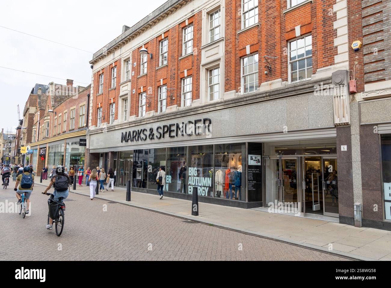 Marks and Spencer department store in Sidney street, Cambridge city ...