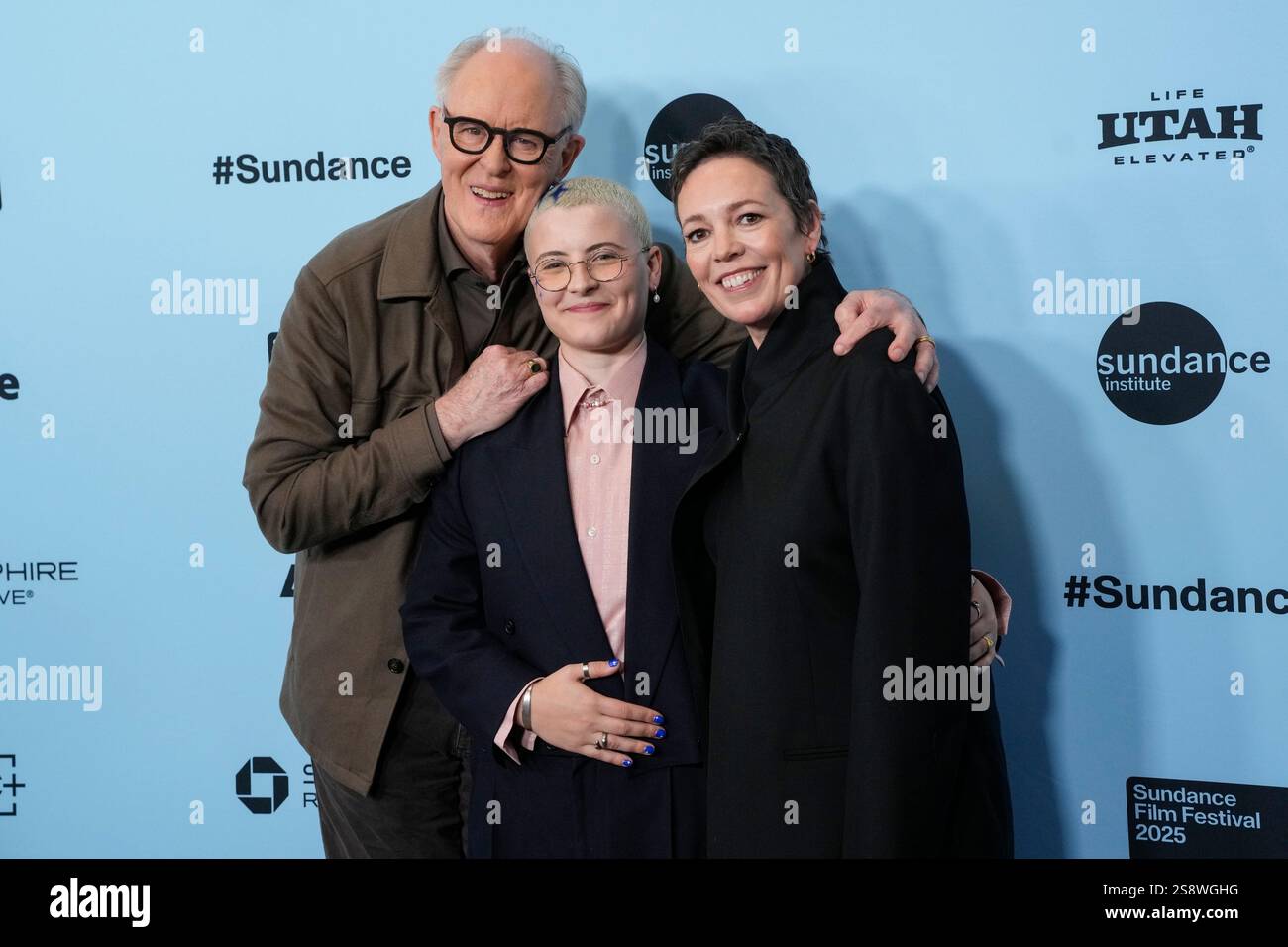 John Lithgow, from left, Aud Mason-Hyde, and Olivia Colman attend the ...