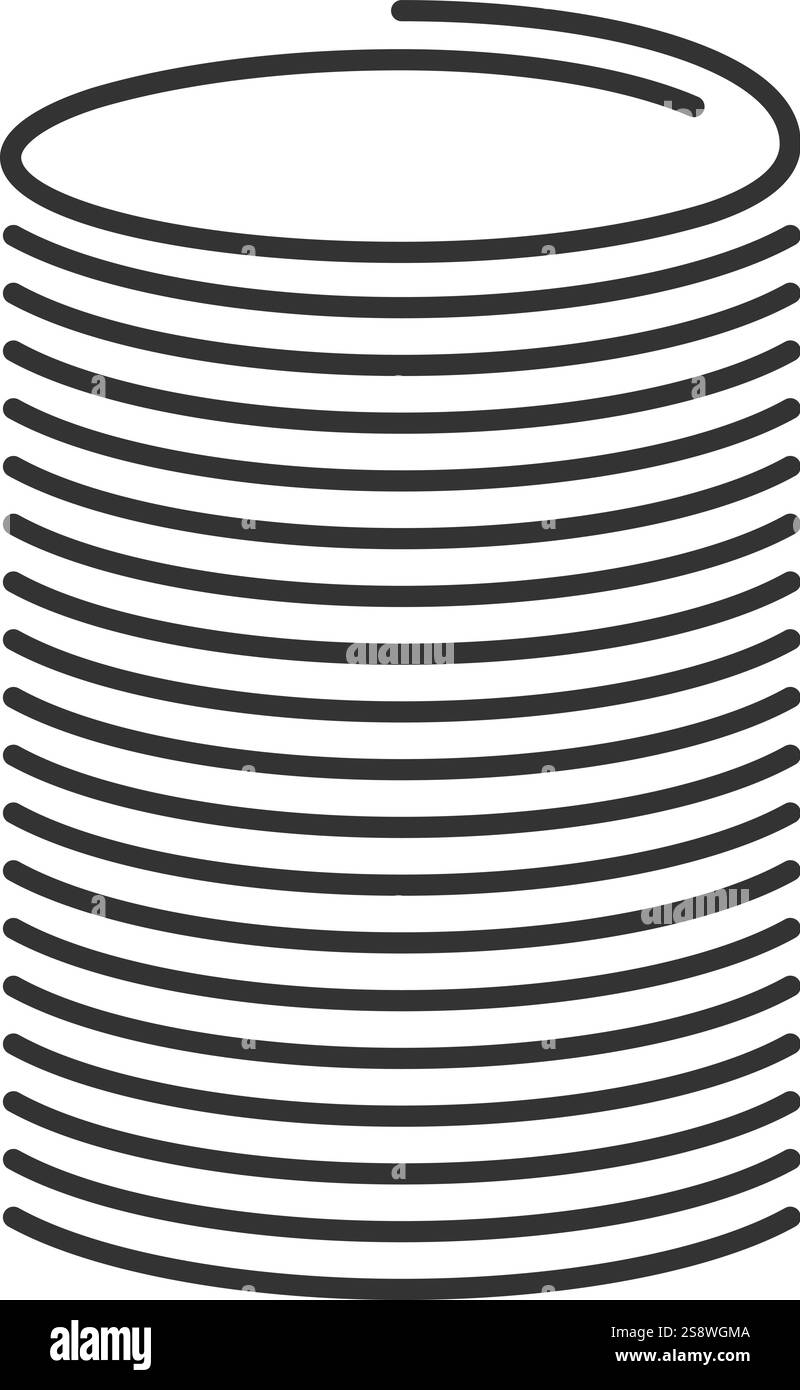 Stacked coils Stock Vector Images - Alamy