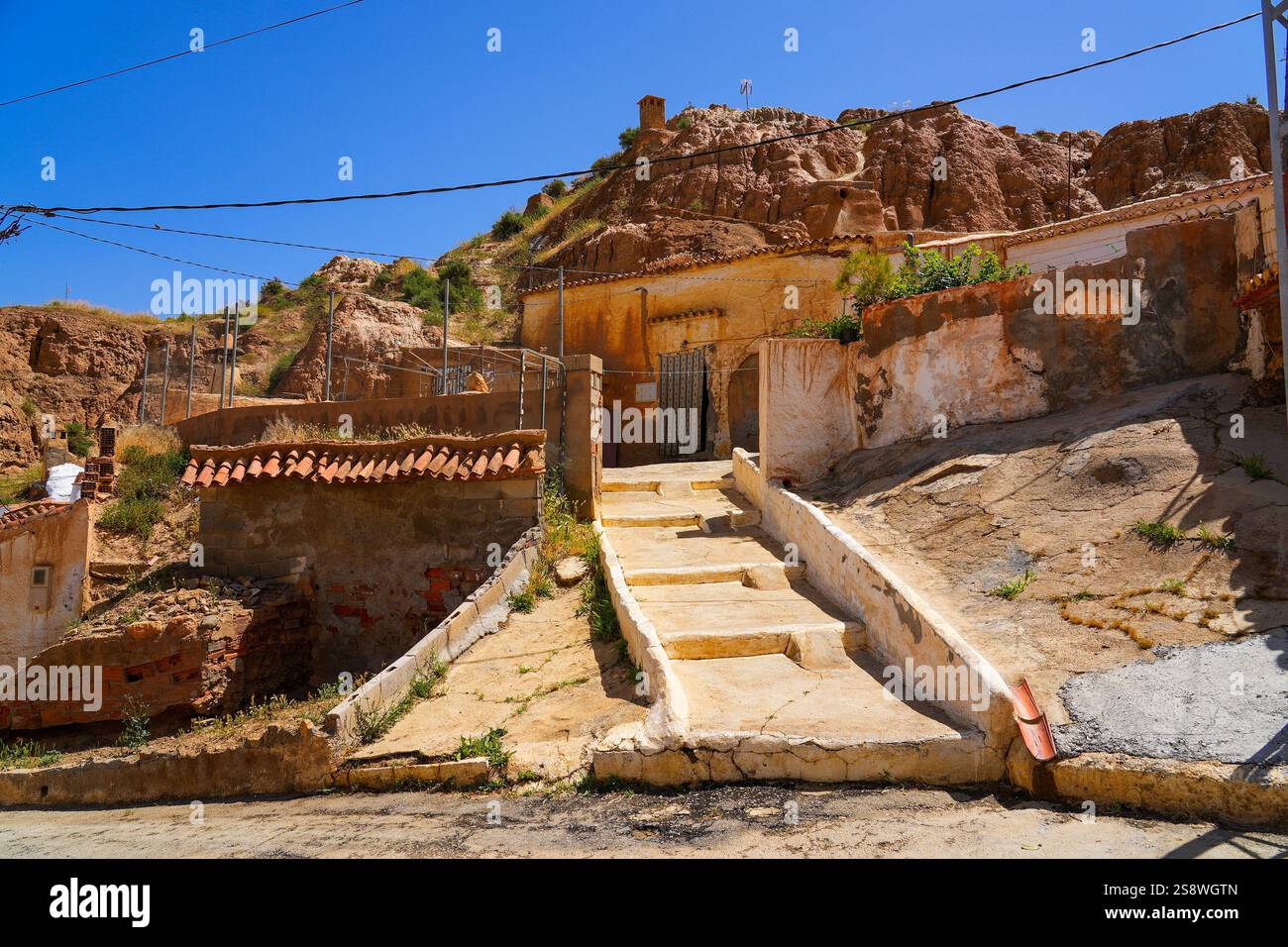 Troglodyte cave-house in Guadix, Andalucia, in the south of Spain ...