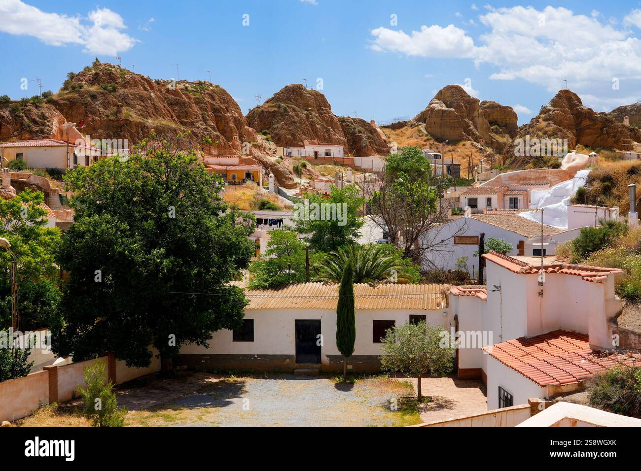 Troglodyte cave-house in Guadix, Andalucia, in the south of Spain ...