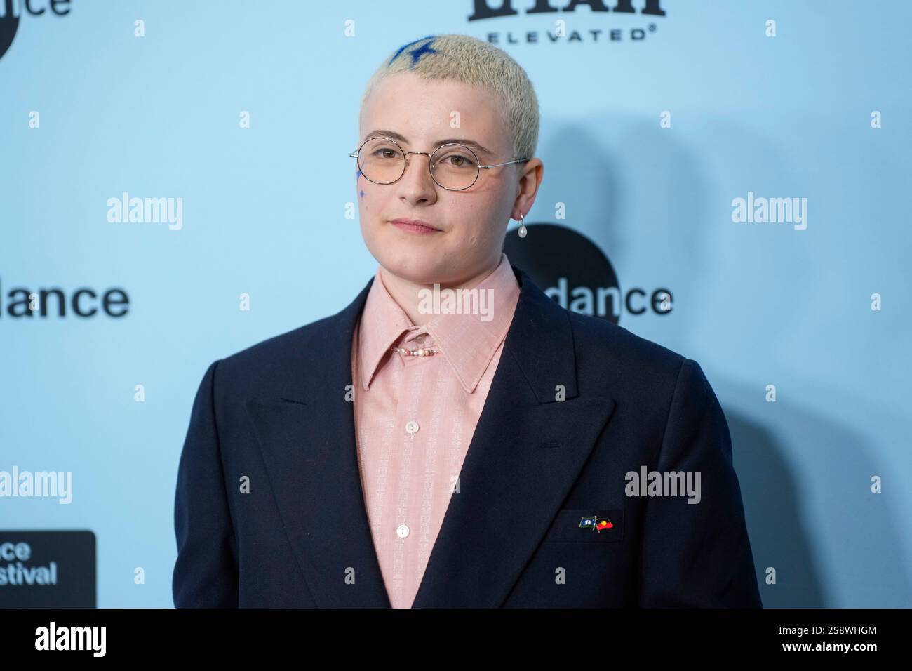 Aud Mason-Hyde attends the premiere of "Jimpa" during the Sundance Film ...