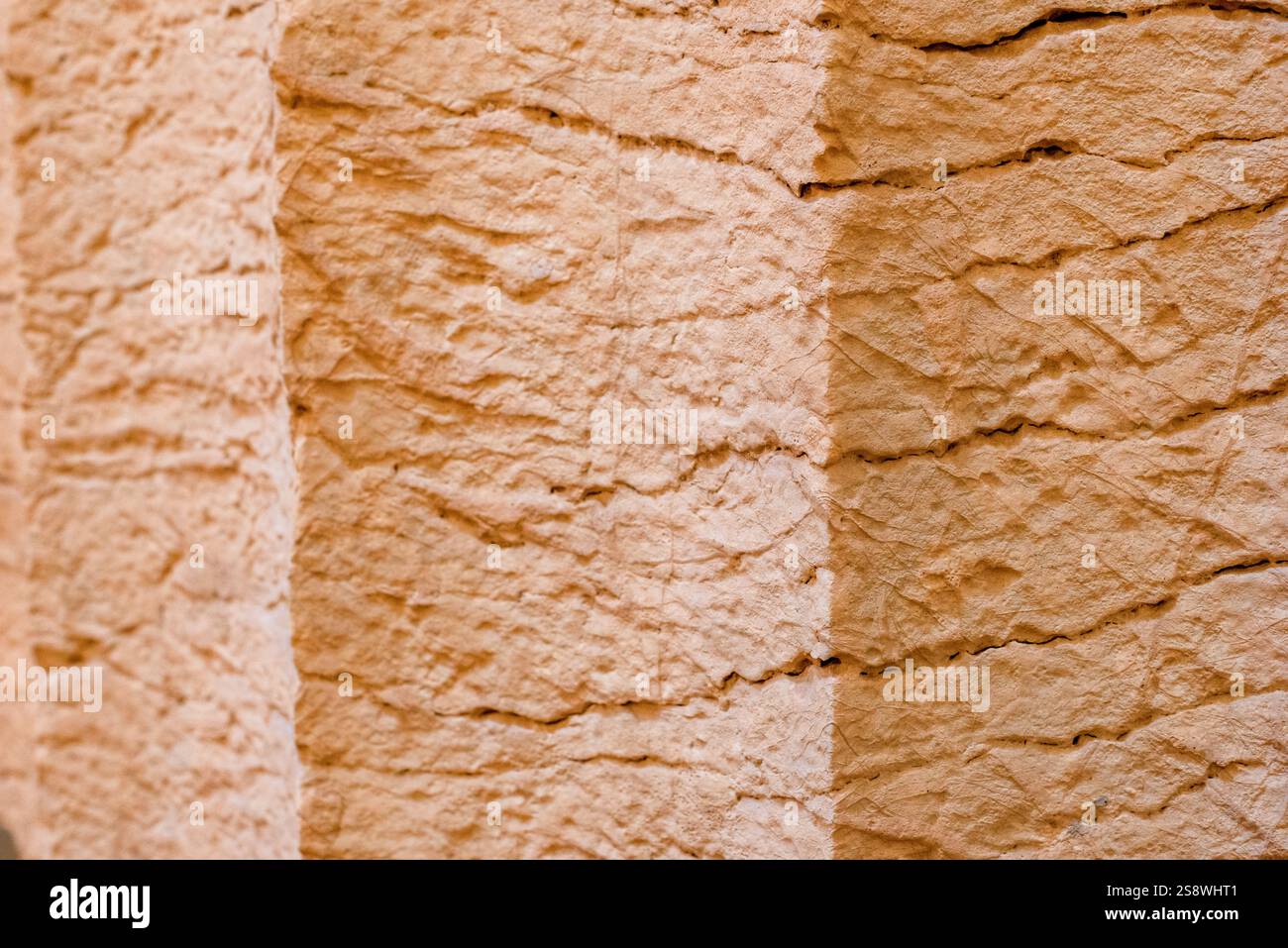 Peloponnese, Grece. Detail of doric fluted columns at Temple of Apollo ...