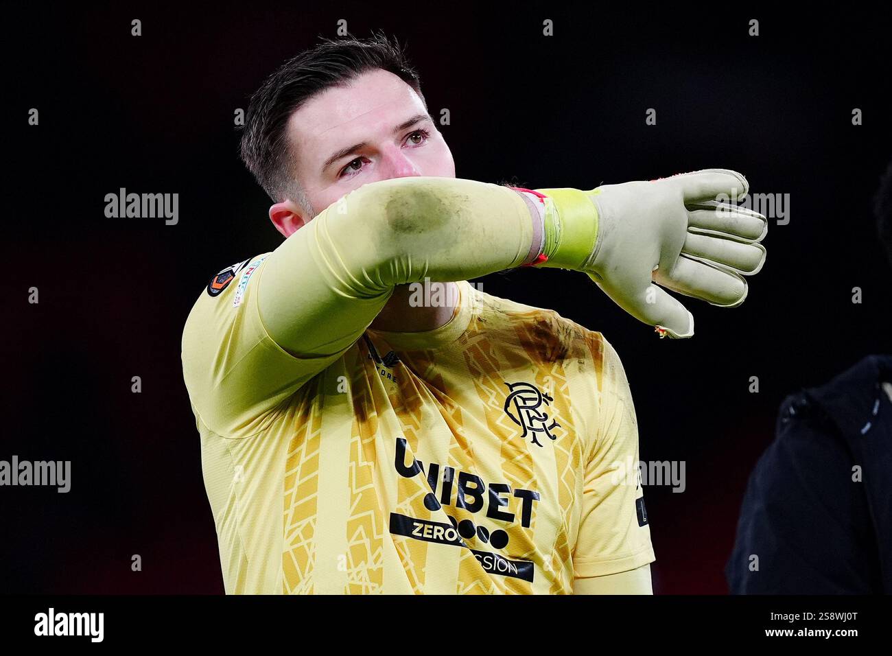 Rangers goalkeeper Jack Butland after the UEFA Europa League, league ...