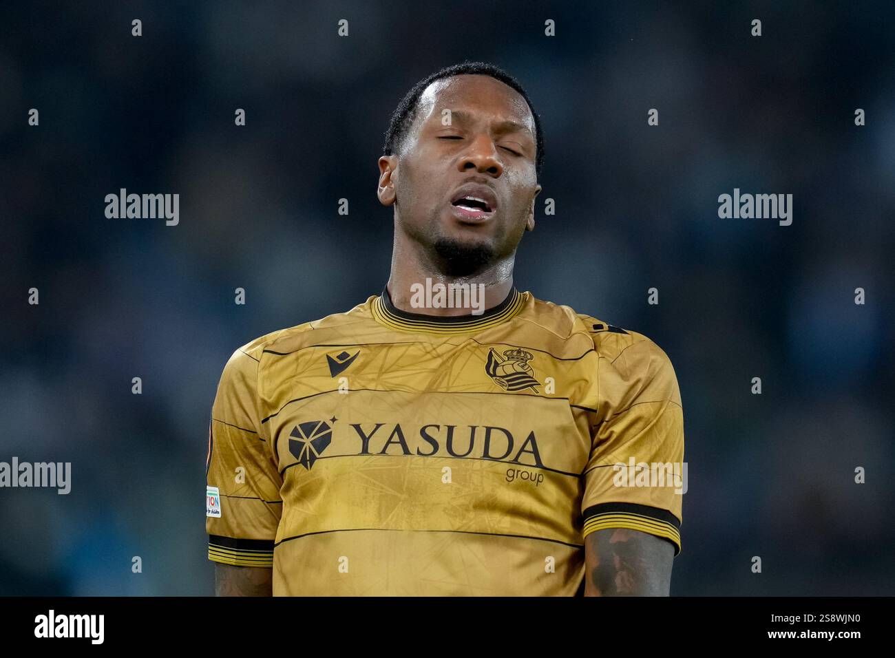 Rome, Italy. 23rd Jan, 2025. Sheraldo Becker of Real Sociedad looks ...