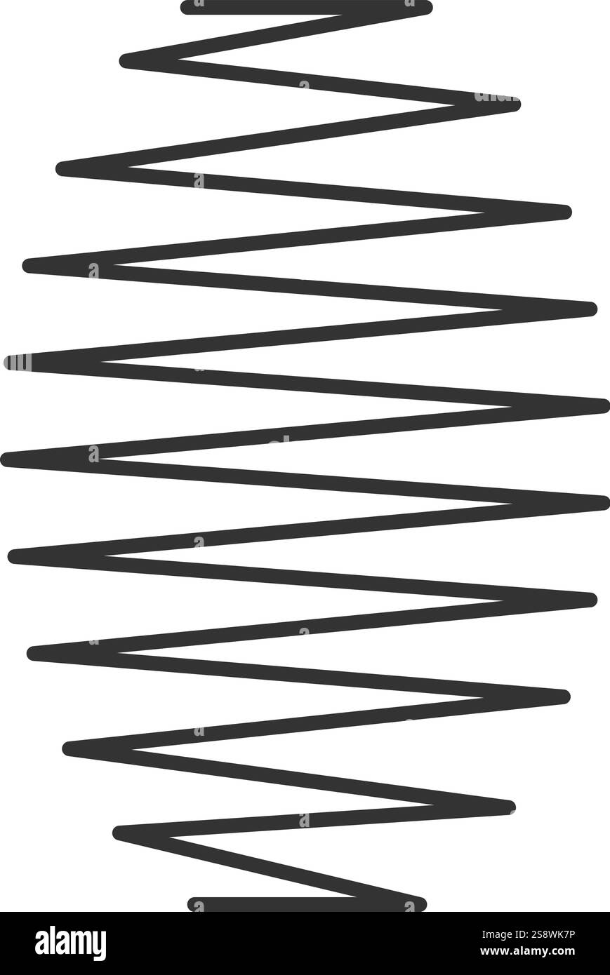 Spring wire illustration resilience Stock Vector Images - Alamy