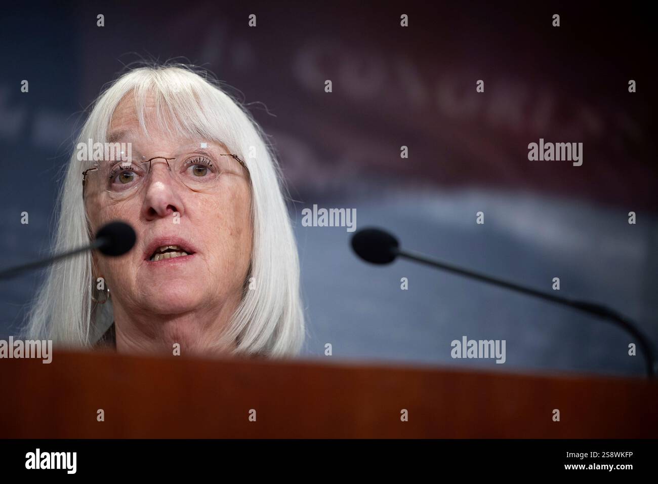 Sen. Patty Murray (D-Wash.) speaks during a press conference at the U.S ...
