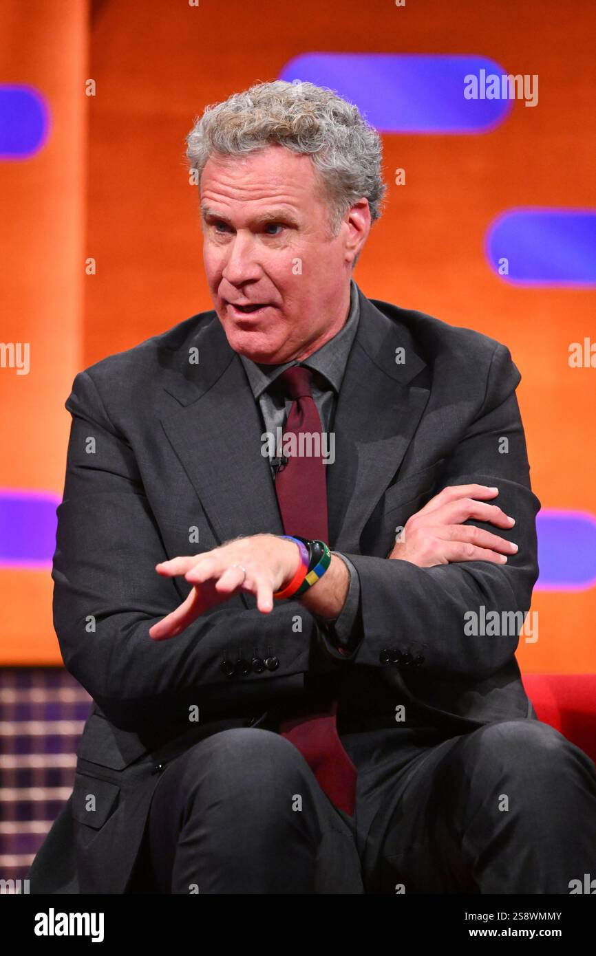 EDITORIAL USE ONLY Will Ferrell during filming for the Graham Norton ...
