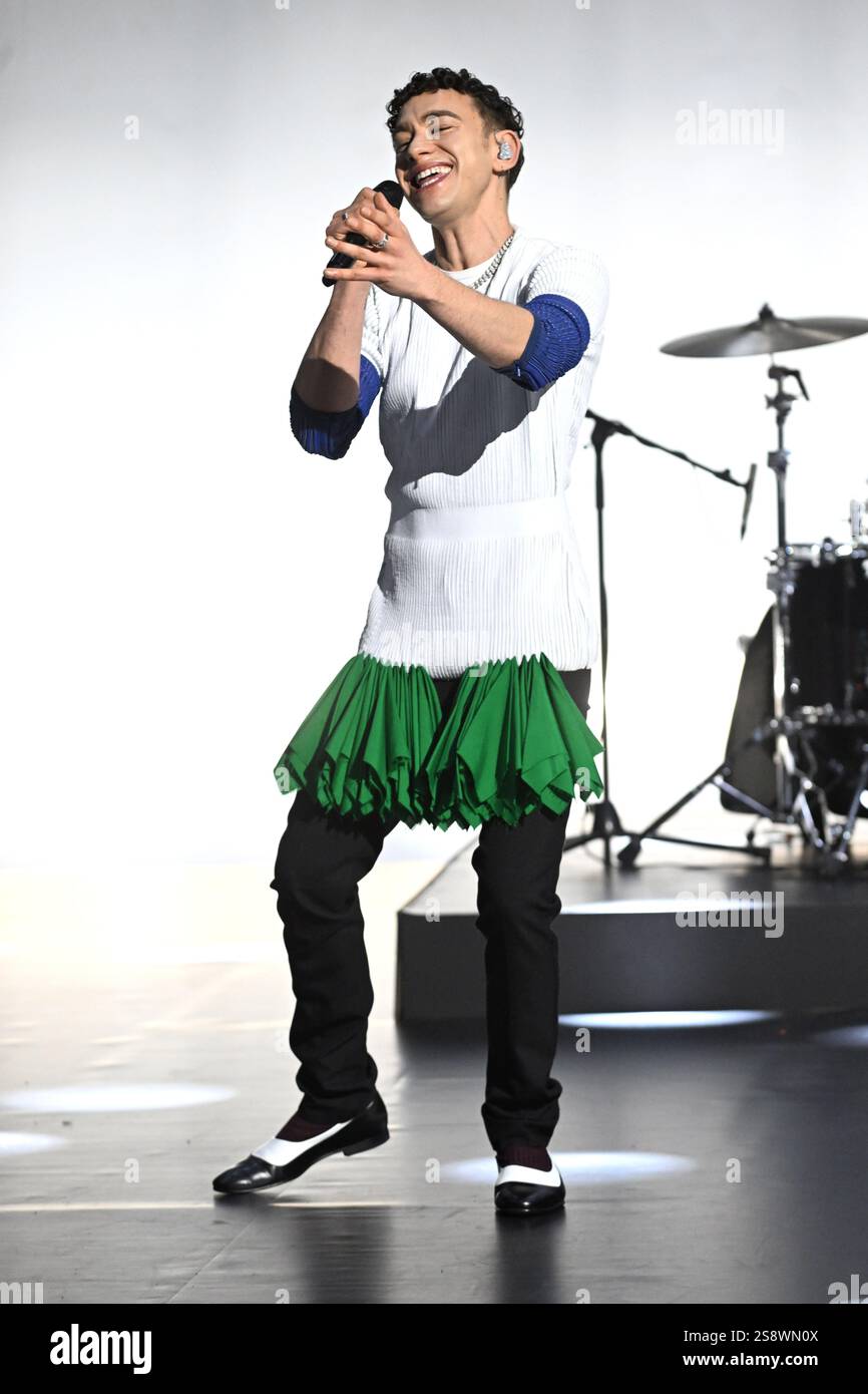 EDITORIAL USE ONLY Olly Alexander during filming for the Graham Norton ...