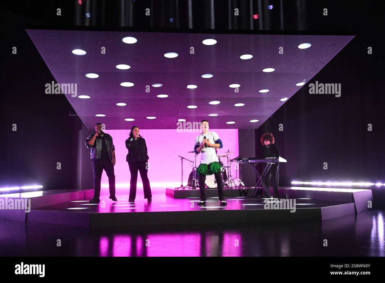 EDITORIAL USE ONLY Olly Alexander during filming for the Graham Norton ...