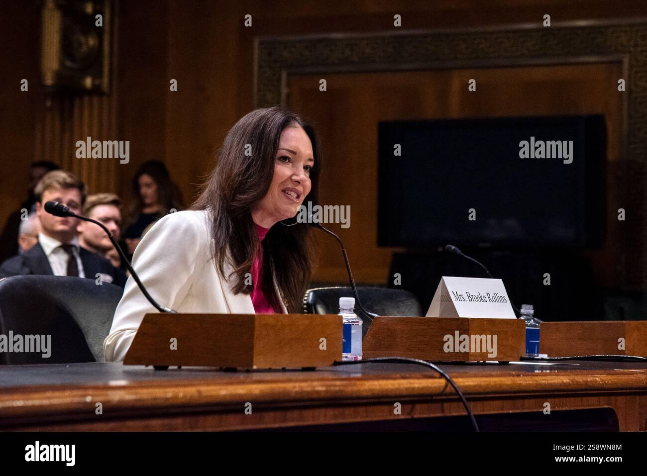 Washington Dc, New York, USA. 23rd Jan, 2025. Brooke Rollins testifies ...