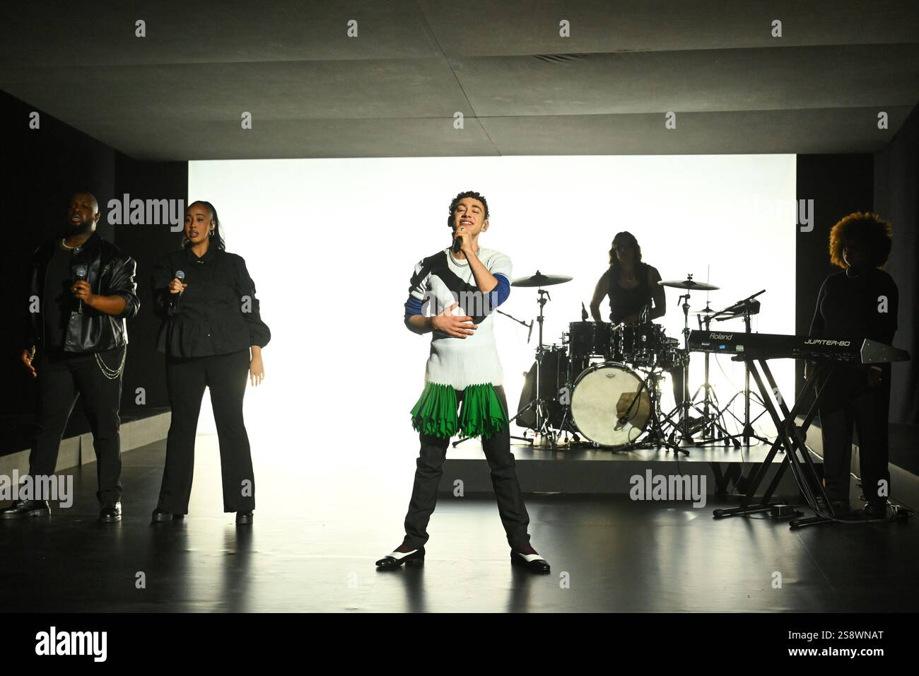 EDITORIAL USE ONLY Olly Alexander during filming for the Graham Norton ...