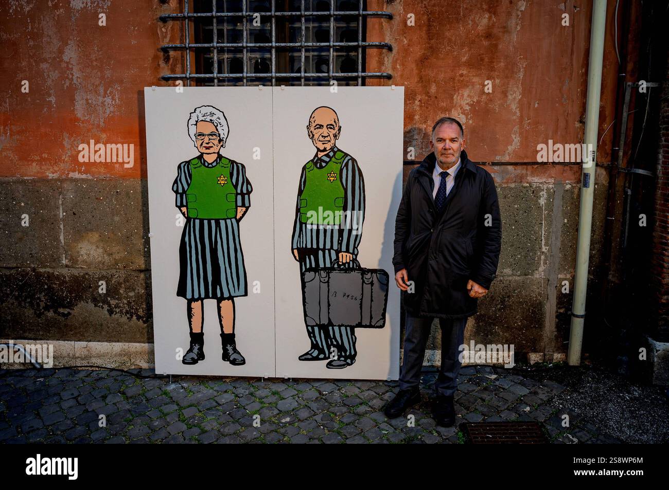 ROME, ITALY - JANUARY 23: President of the Shoah Museum Foundation ...