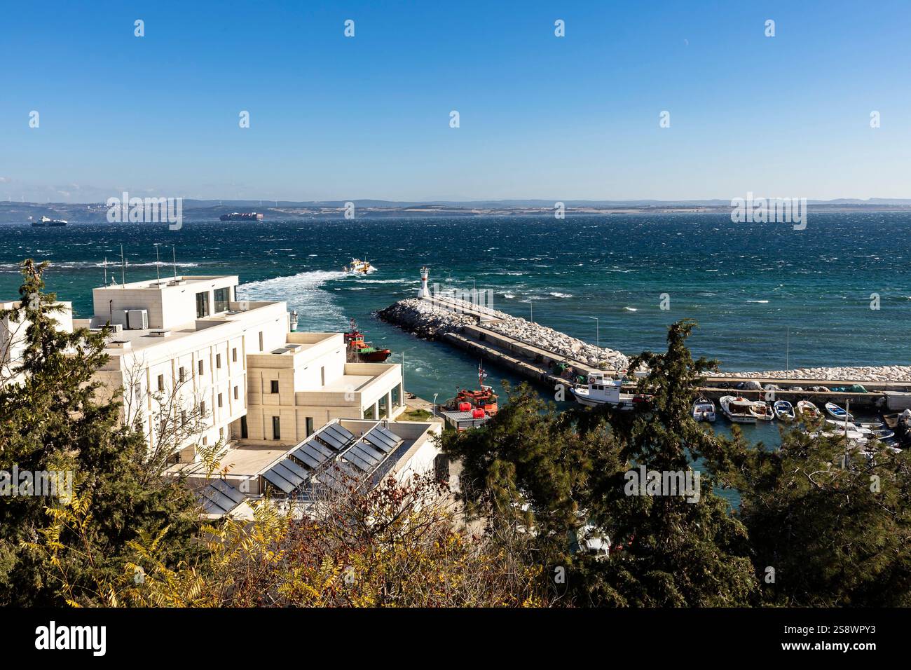 Seddulbahir(Sedd el Bahr) fishing port, Gelibolu(Gallipoli) Peninsula ...