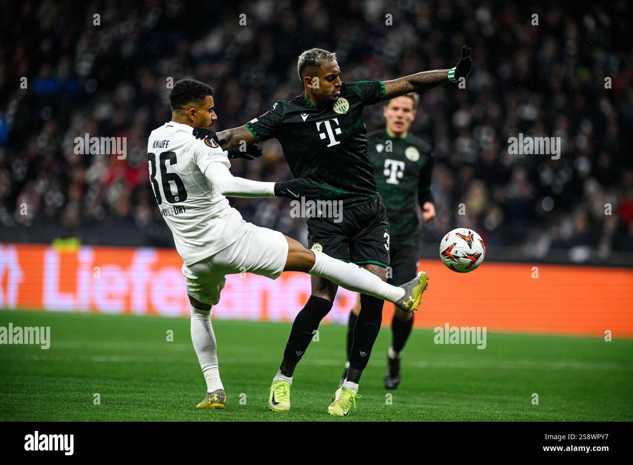 FRANKFURT, GERMANY - 23 JANUARY, 2025: Raul Gustavo, Ansgar Knauff ...
