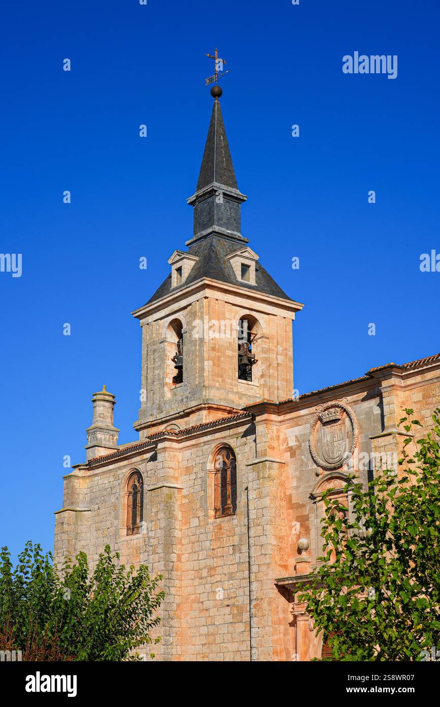 Bell tower of the collegiate church of Saint Peter the Apostle in Lerma ...