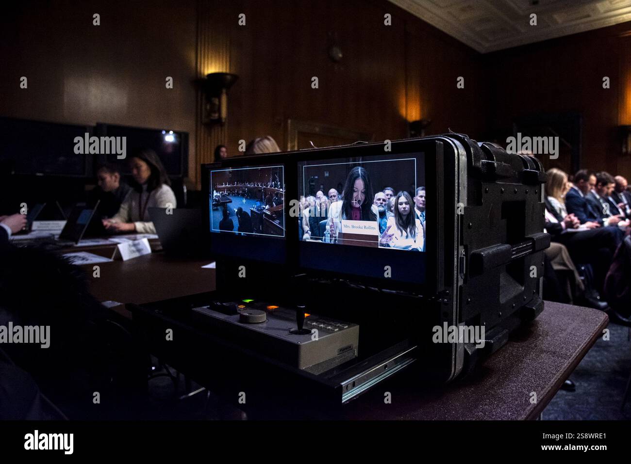 Washington Dc, New York, USA. 23rd Jan, 2025. Brooke Rollins testifies ...