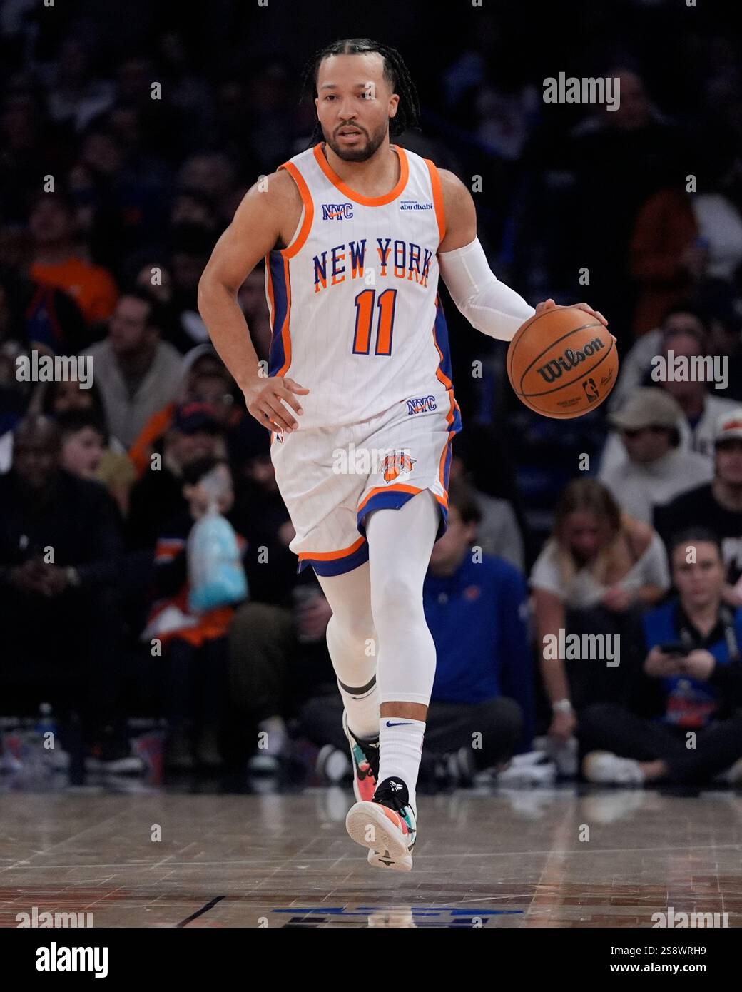 New York Knicks' Jalen Brunson (11) during the second half of an NBA ...