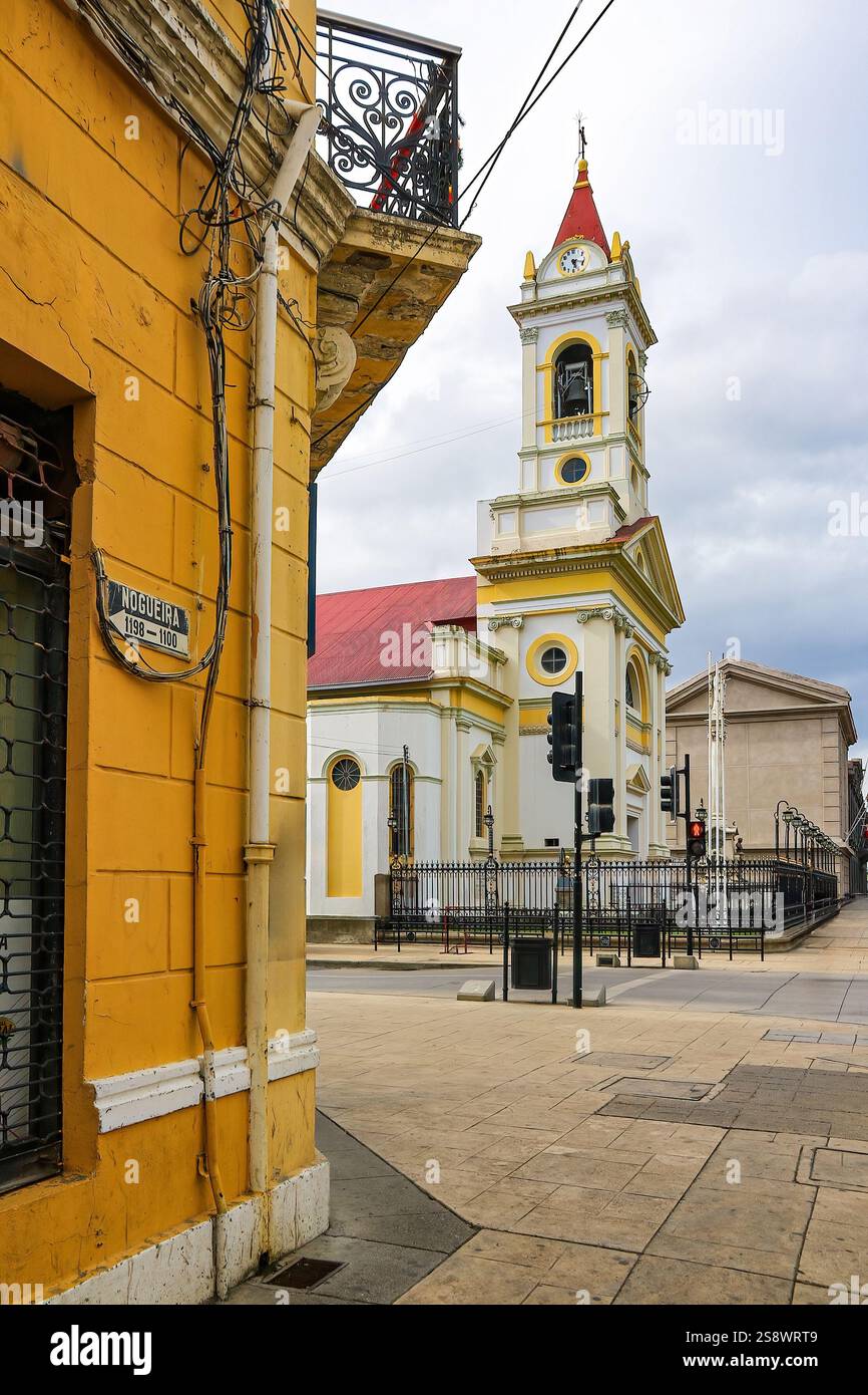 Cathedral of Punta Arenas, the southernmost town in Chile, located in ...