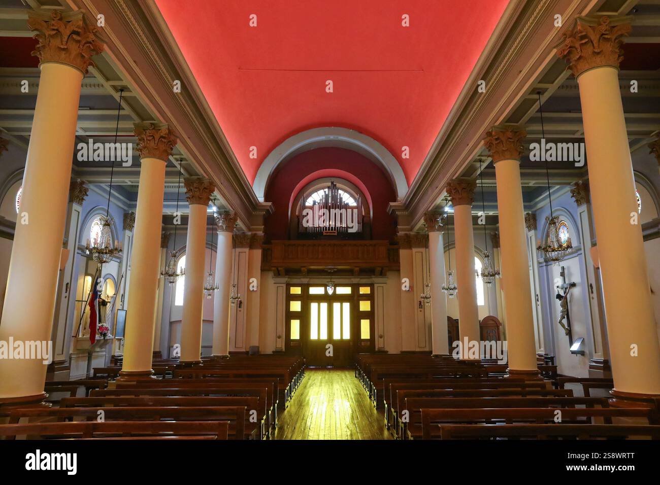 Cathedral of Punta Arenas, the southernmost town in Chile, located in ...
