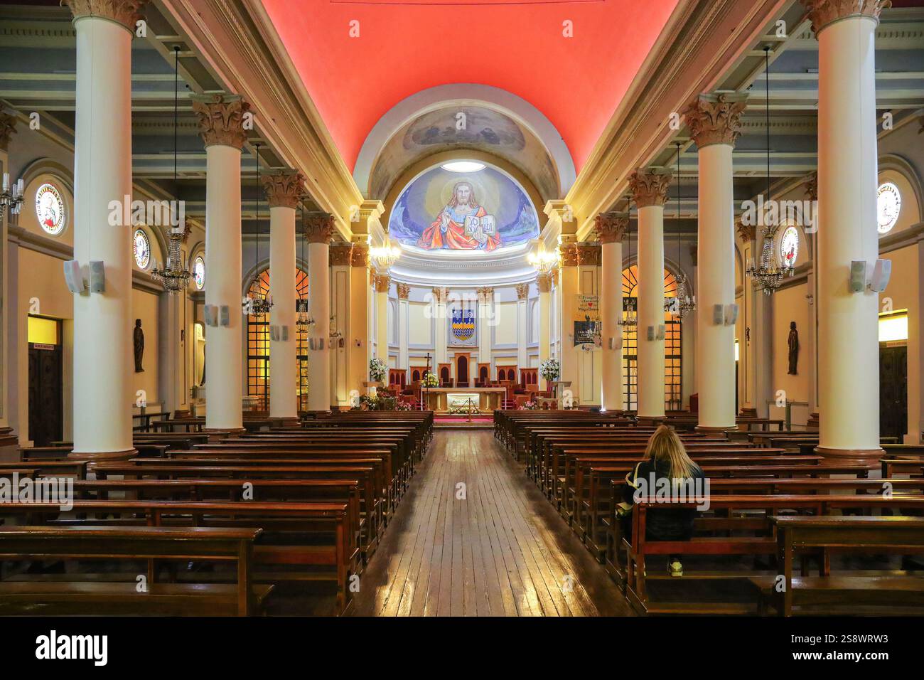 Cathedral of Punta Arenas, the southernmost town in Chile, located in ...