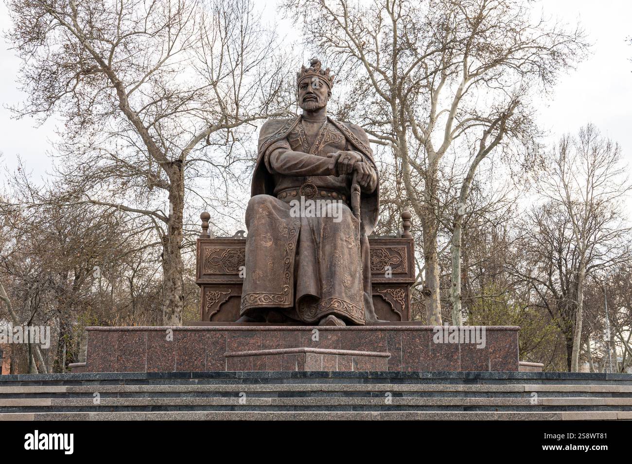 Amir Temur Monument in Samarkand, Uzbekistan, Central Asia - Bronze ...