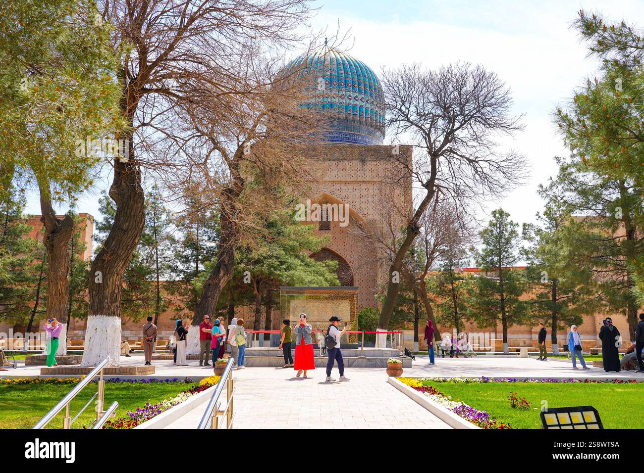 Bibi-Khanym Mosque in Samarkand, Uzbekistan, Central Asia - Built in ...