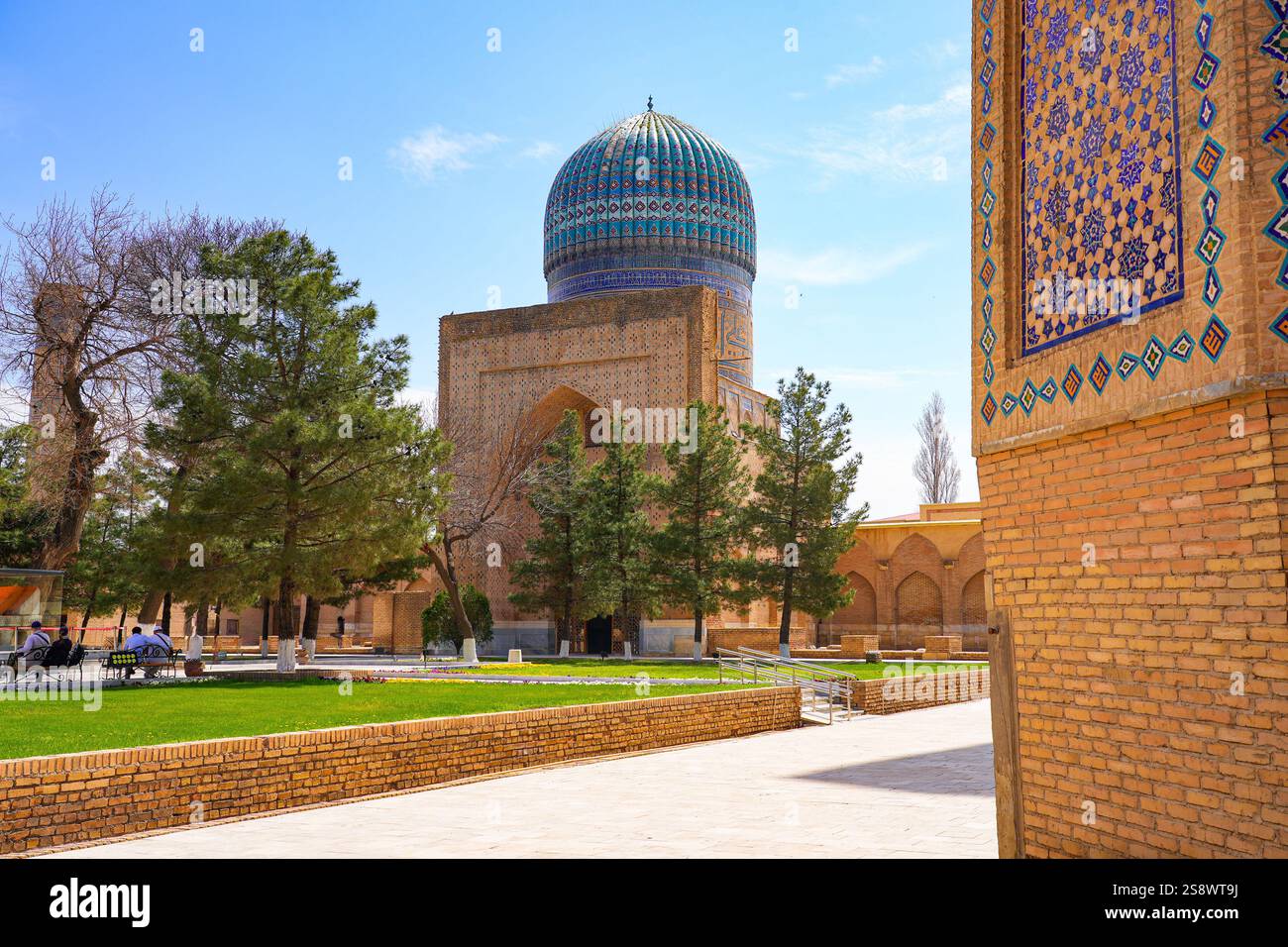 Bibi-Khanym Mosque in Samarkand, Uzbekistan, Central Asia - Built in ...