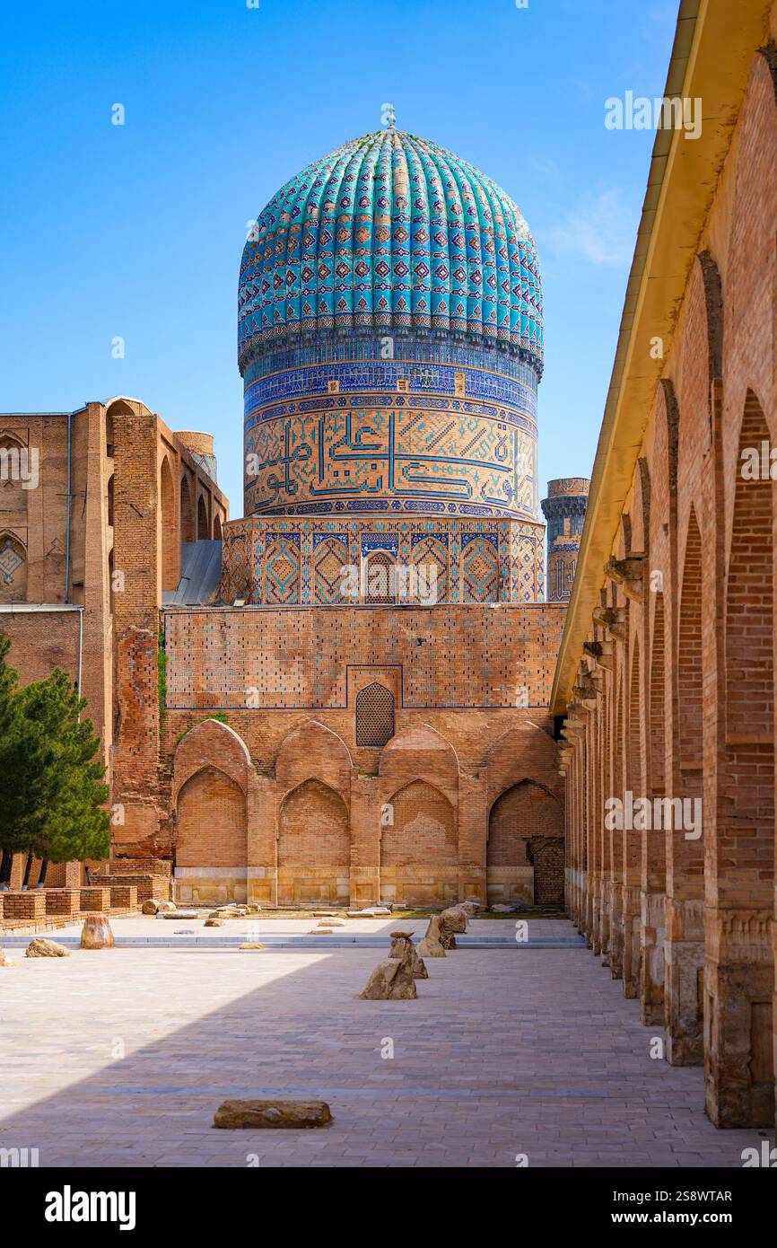Bibi-Khanym Mosque in Samarkand, Uzbekistan, Central Asia - Built in ...