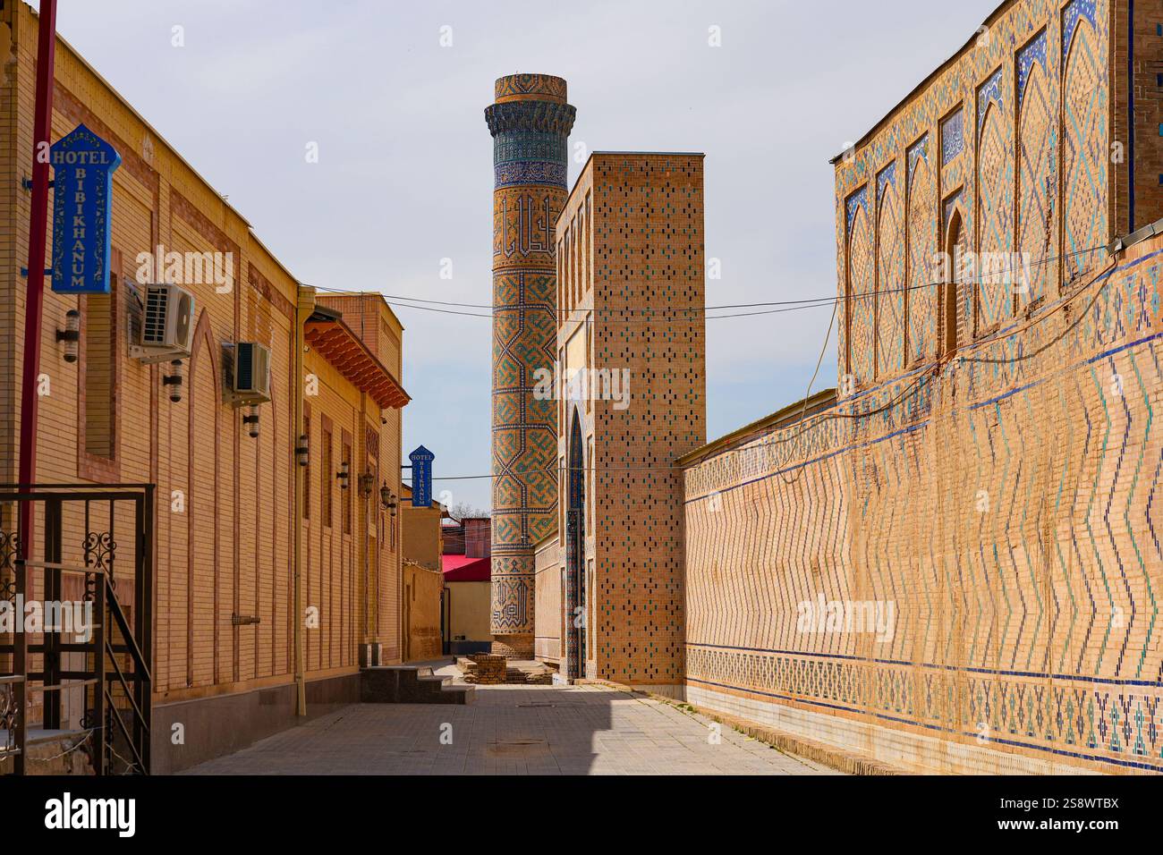 Bibi-Khanym Mosque in Samarkand, Uzbekistan, Central Asia - Built in ...