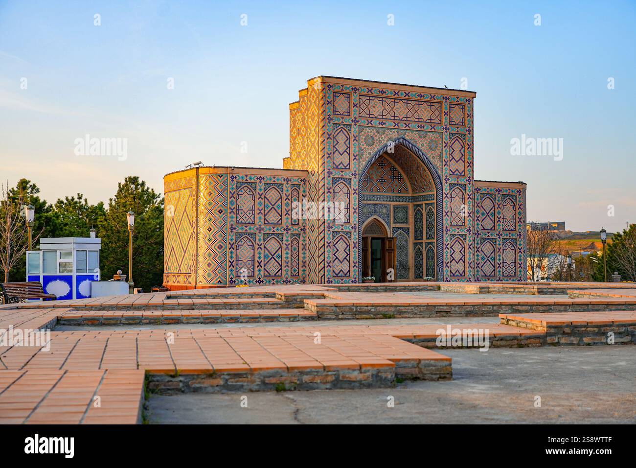 Exterior of the Ulugh Beg Observatory in Samarkand, Uzbekistan Stock ...