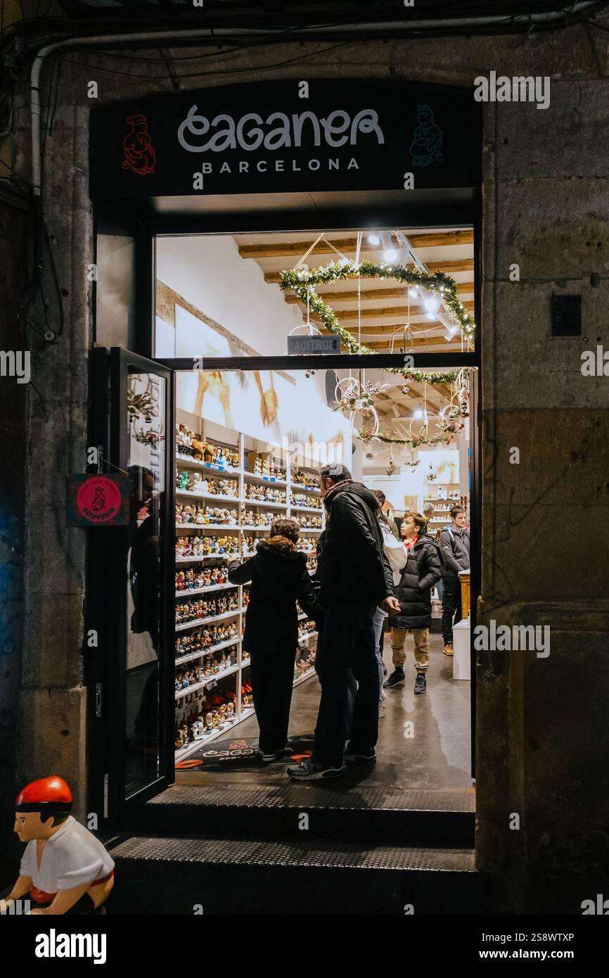 The Caganer shop sells figurines called "Caganers," traditional Catalan ...