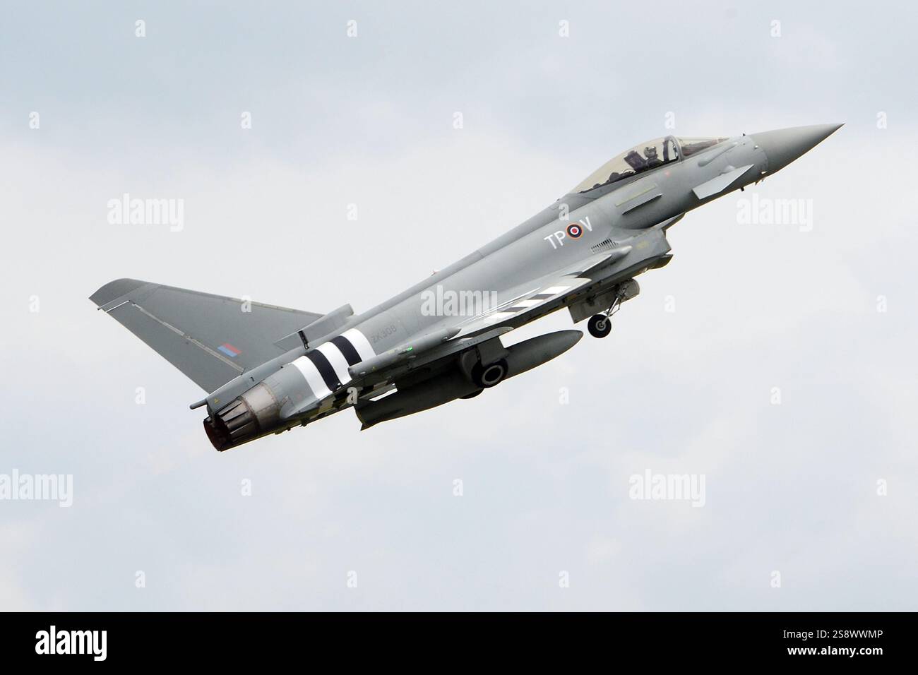 NATO fighter jets scramble, Eurofighter Typhoon jet on Quick Reaction Alert at RAF Coningsby ...