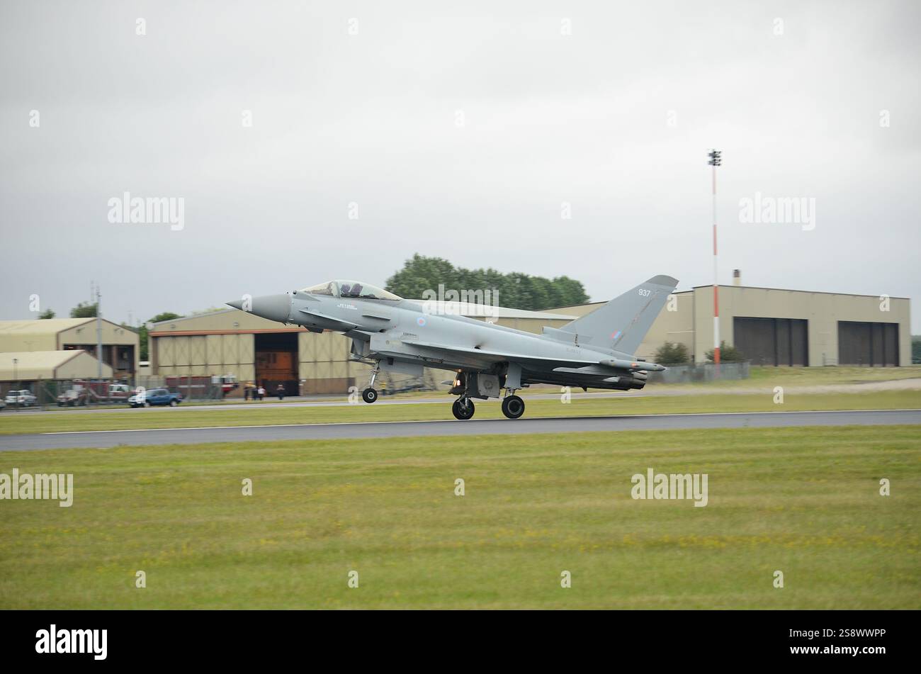 Eurofighter Typhoon supersonic military jet fighter aircraft Stock ...